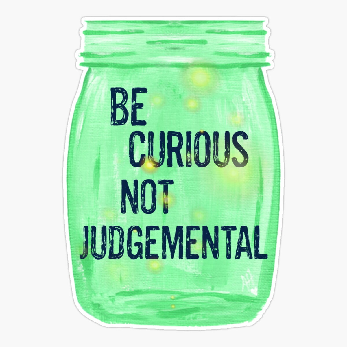 Maneki Be Curious, Not Judgemental Er, Phone Decal Water Bottle ...
