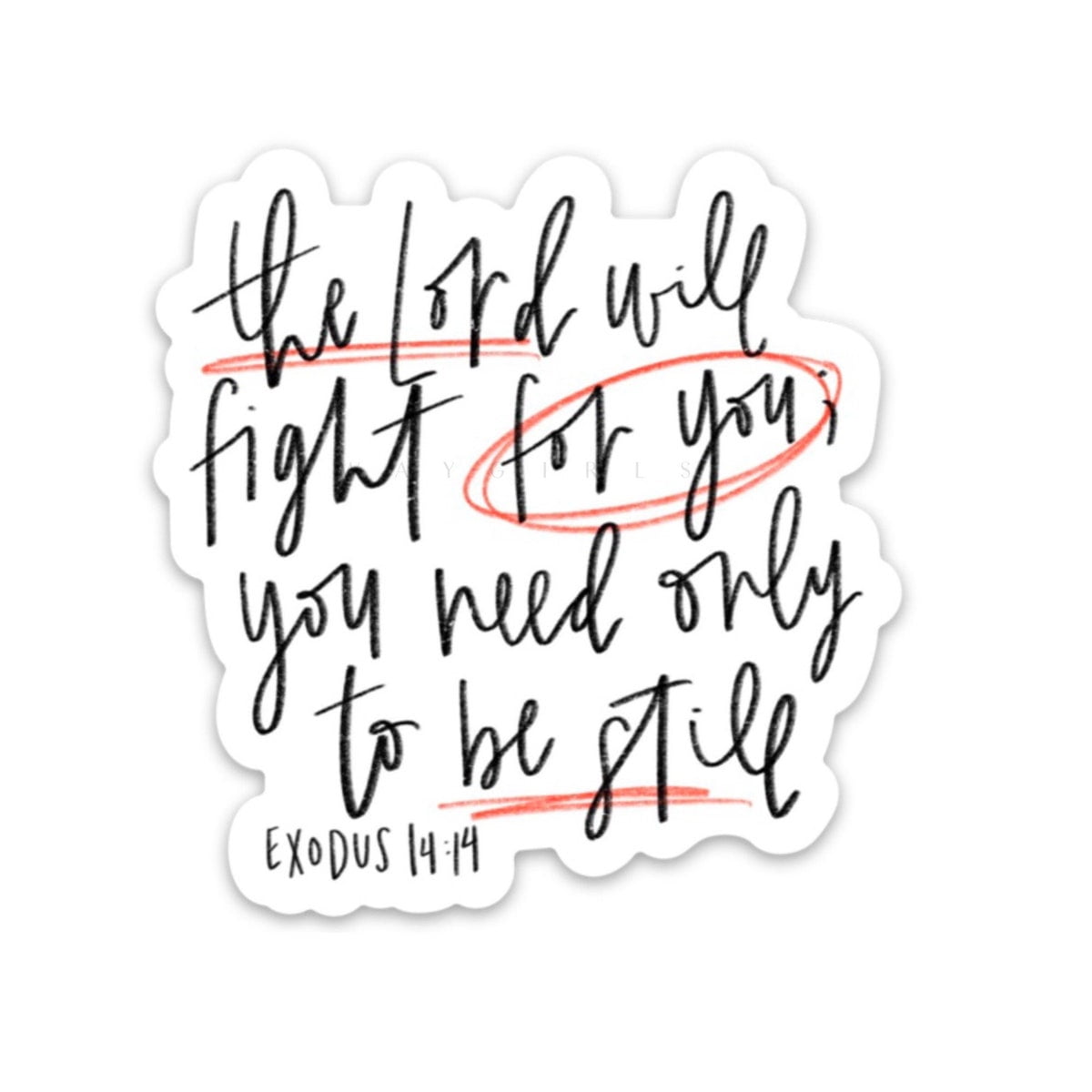 Maneki Be Still Sticker Bible Verse Quotes Decal Christian Stickers ...