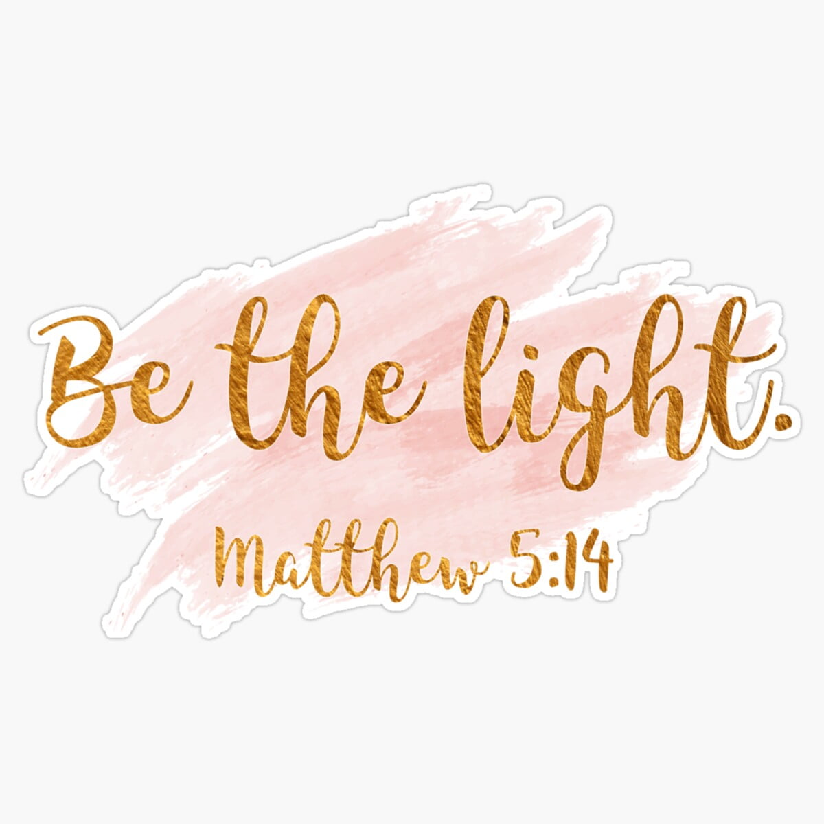 Maneki Be The Light. Matthew 5:14 Er, Phone Decal Water Bottle Stickers ...