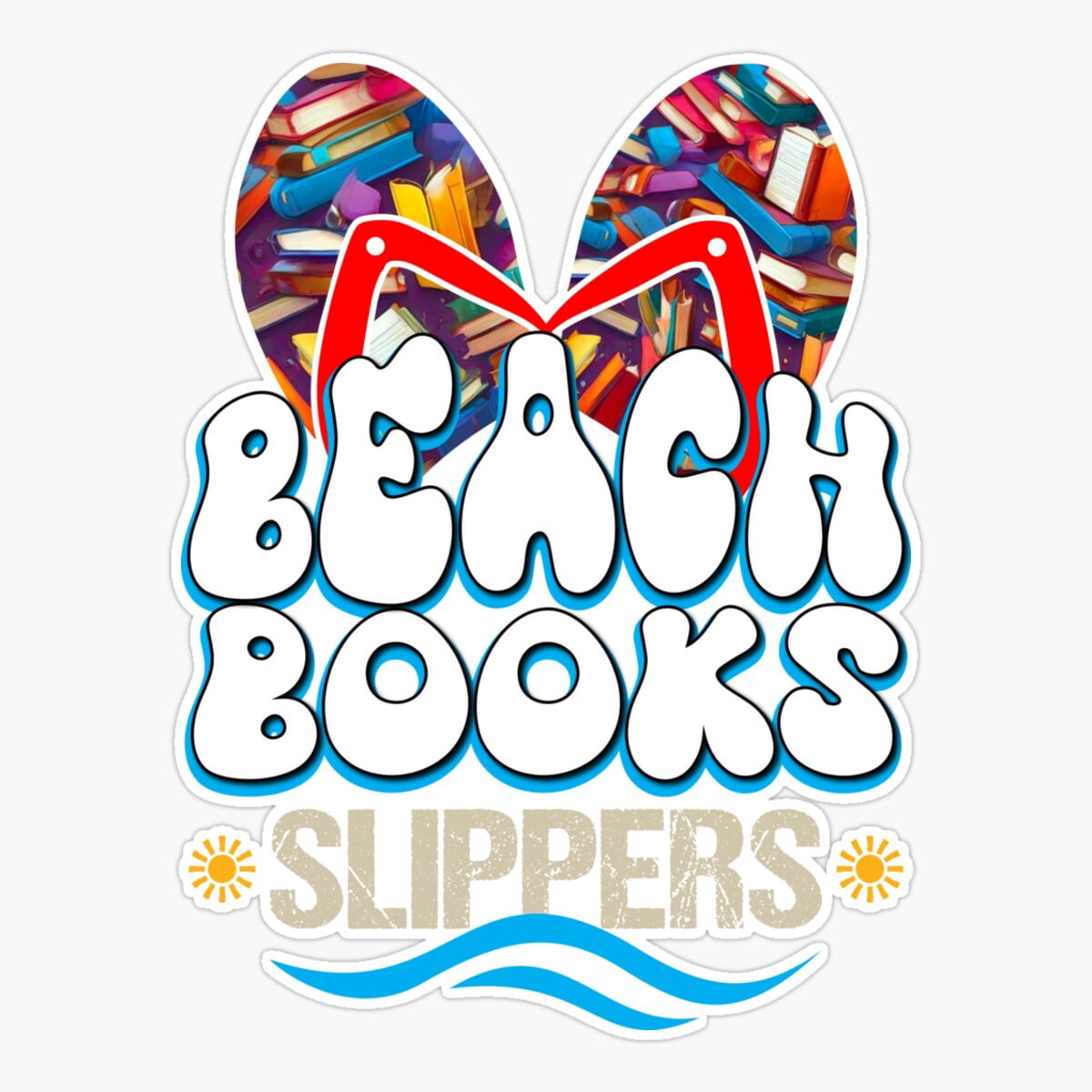 Maneki Beach, Books And Slippers Lovers. Relax Vacation On A Sunny ...
