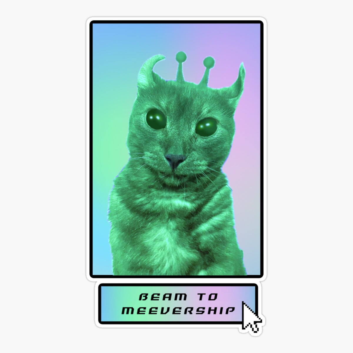 Maneki Beam To Meevership Sticker, Phone Decal Water Bottle Stickers ...