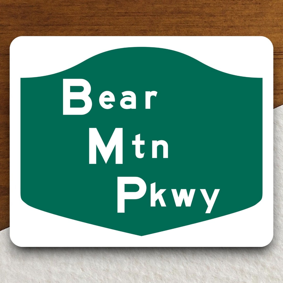 Maneki Bear Mountain Parkway Road Sign Stickers, Traffic Sticker, Road ...