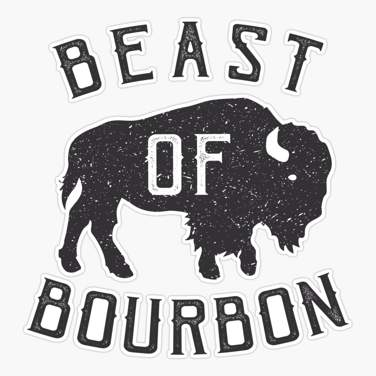 Maneki Beast Of Bourbon Whiskey Buffalo Bison Er, Phone Decal Water ...