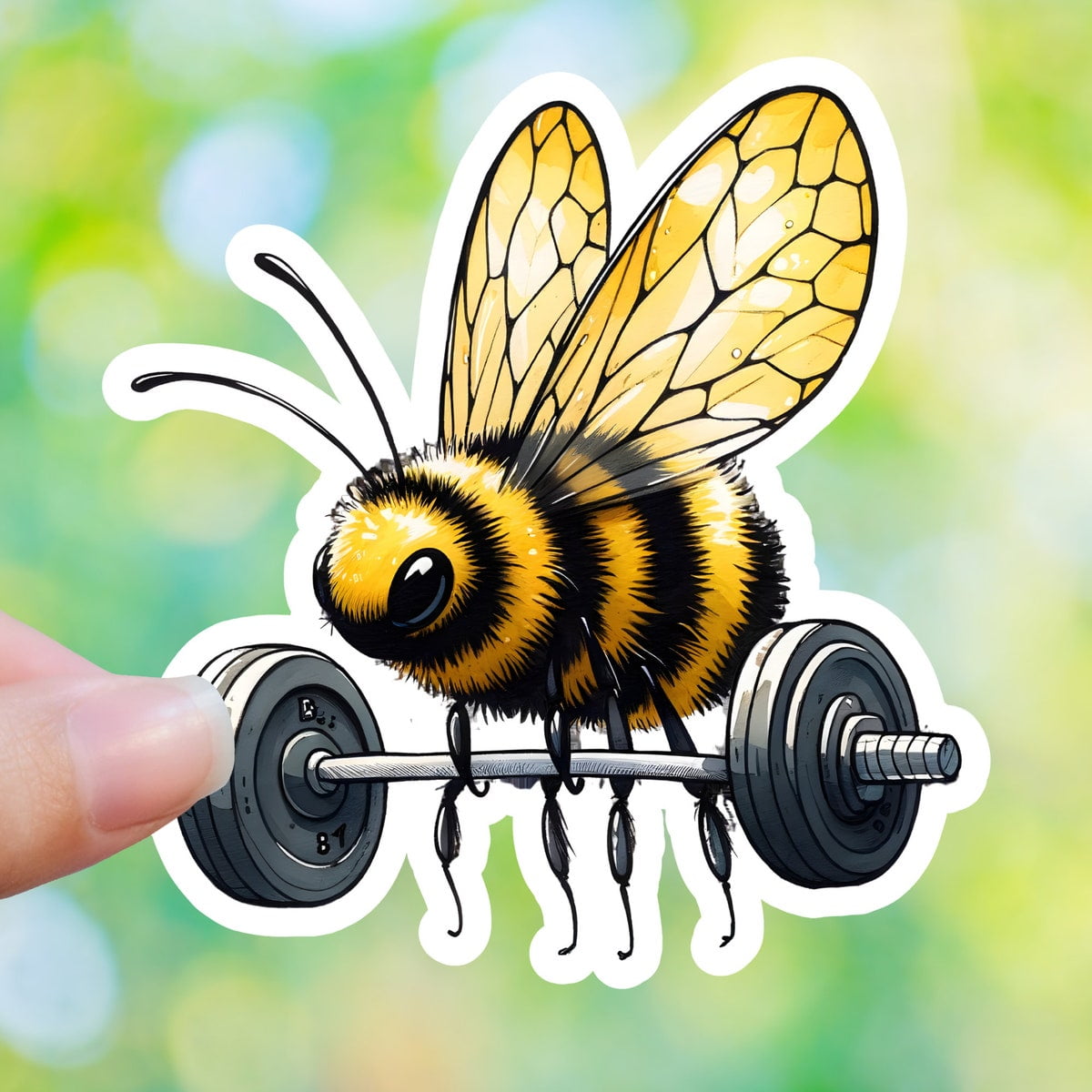 Maneki Bee Lifting Sticker Gym Sticker Gym Gift Weight Lifting Gym ...