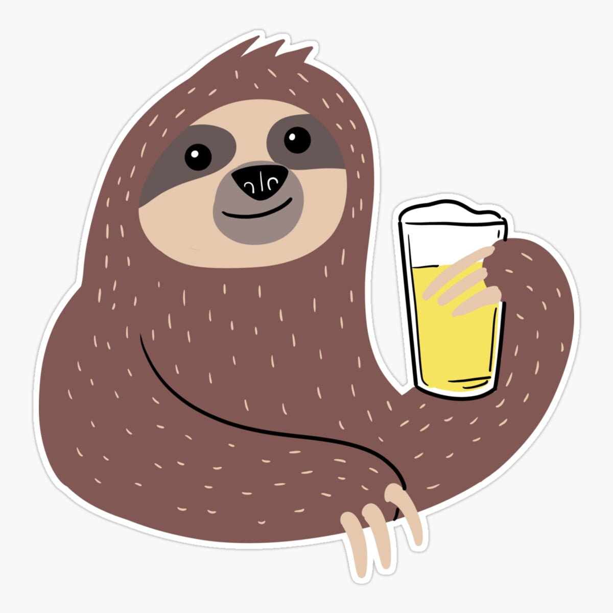 Maneki Beer Sloth Er, Phone Decal Water Bottle Stickers Car Decals ...