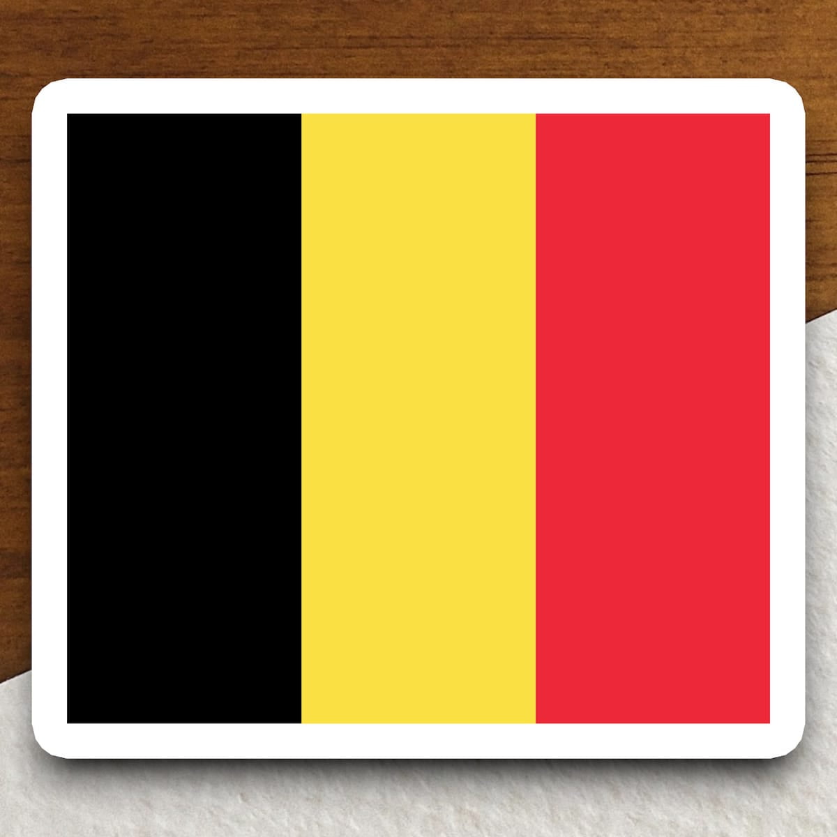 Maneki Belgium Country Flag Sticker, International Country Sticker ...