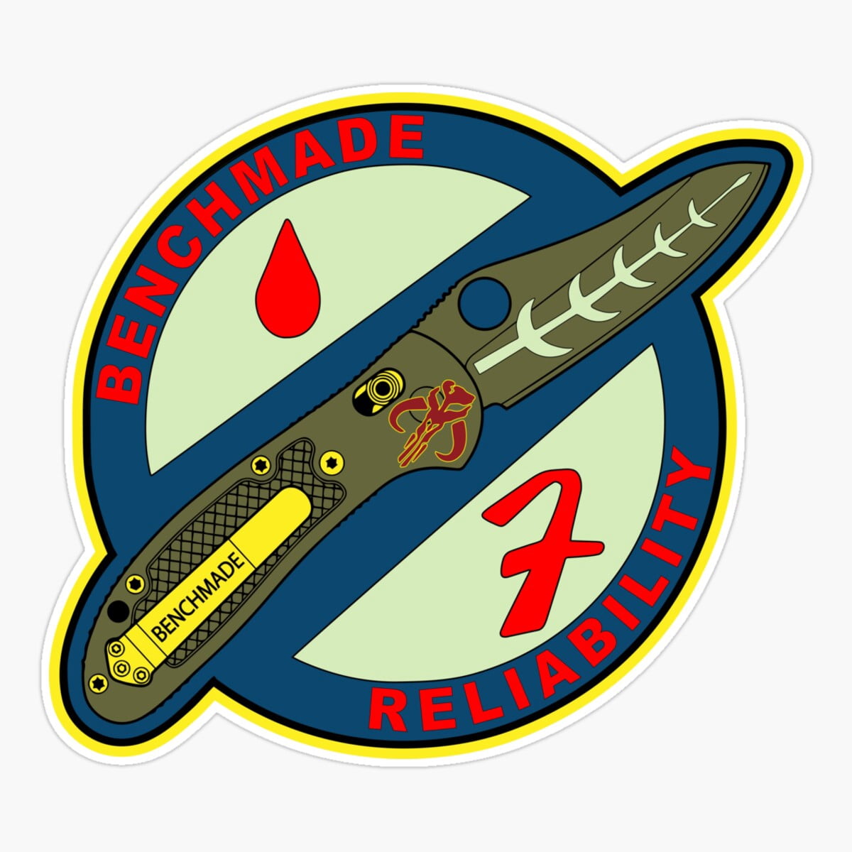Maneki Benchmade Knives Knives Reliability 550 Griptilian Knie Patch ...