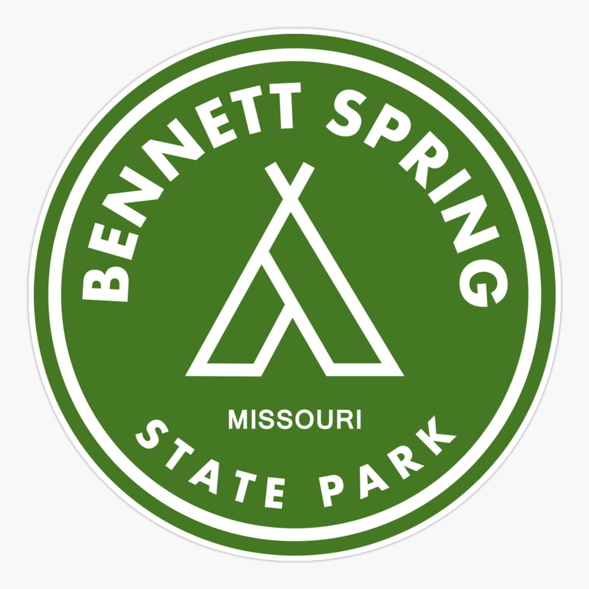 Maneki Bennett Spring State Park Missouri Tent Er, Phone Decal Water ...