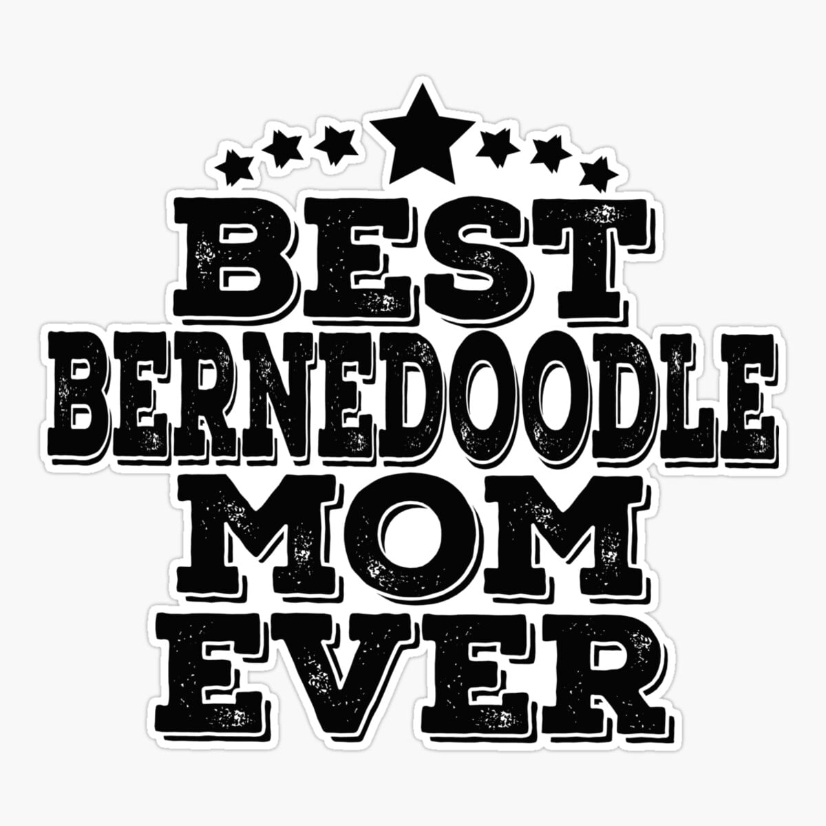 Maneki Best Bernedoodle Mom Ever Er, Phone Decal Water Bottle Stickers ...