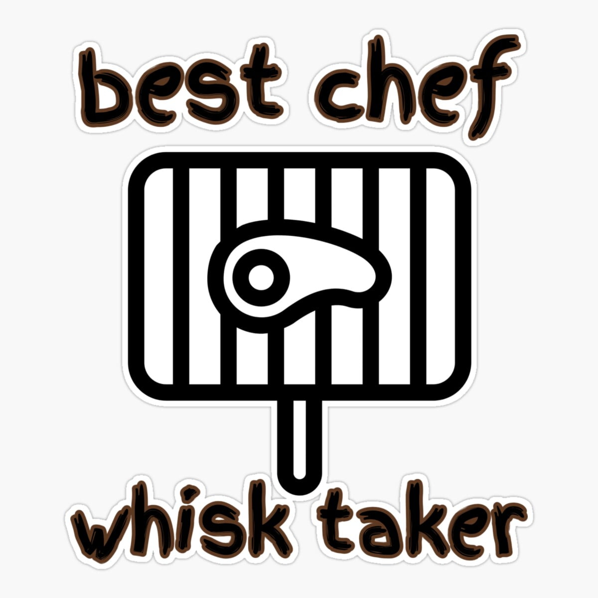 Maneki Best Che. Whisk Taker Sticker, Phone Decal Water Bottle Stickers ...