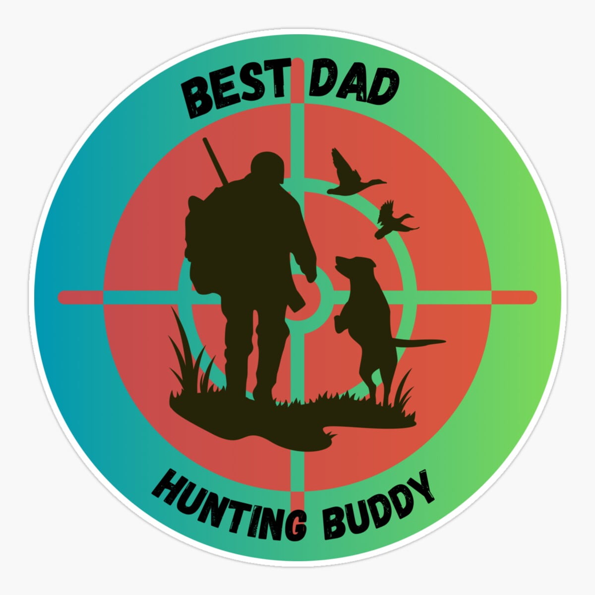 Maneki Best Dad Hunting Buddy- Best Dad Duck Hunting- Duck Hunting ...