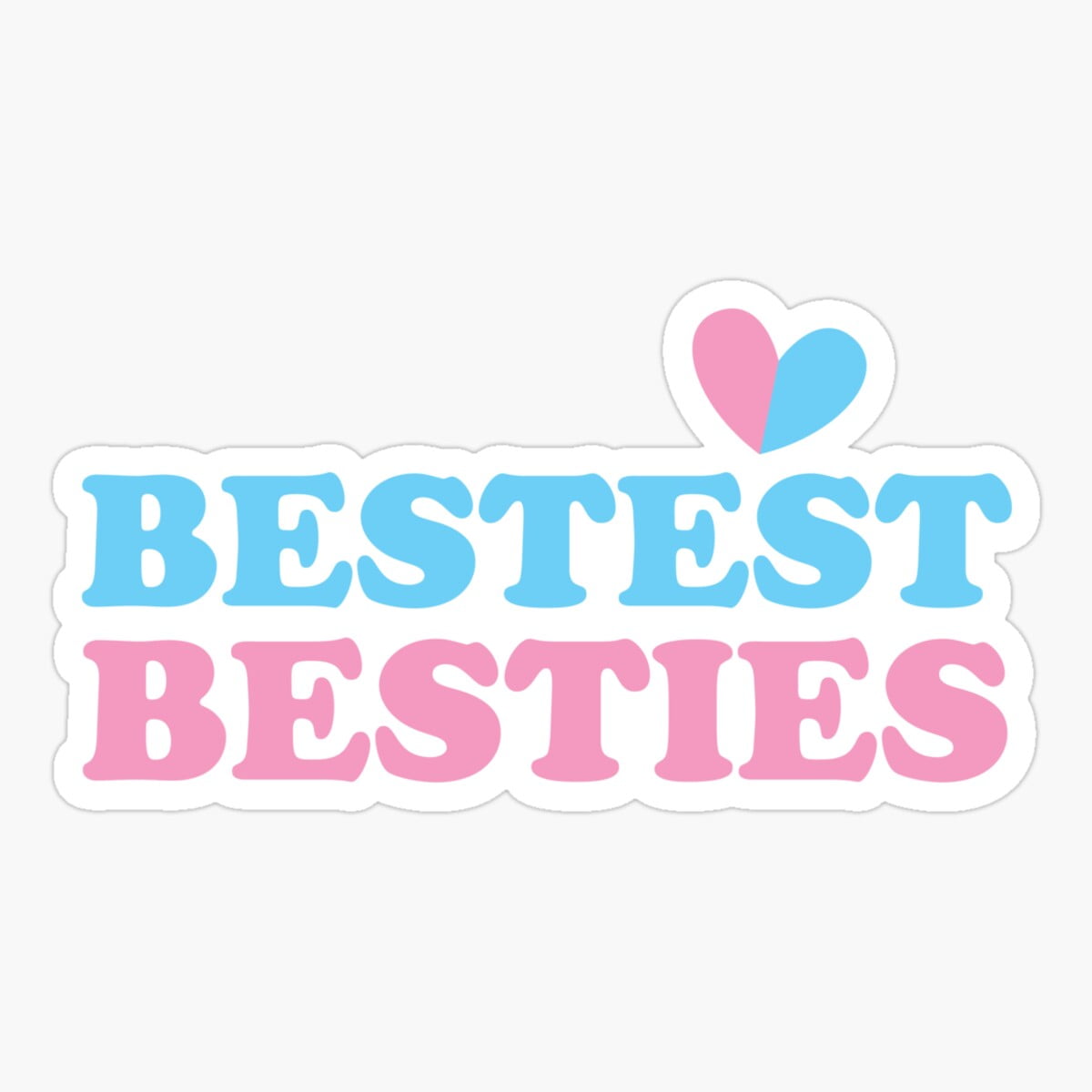 Maneki Bestest Besties (Best Friends) Er, Phone Decal Water Bottle ...