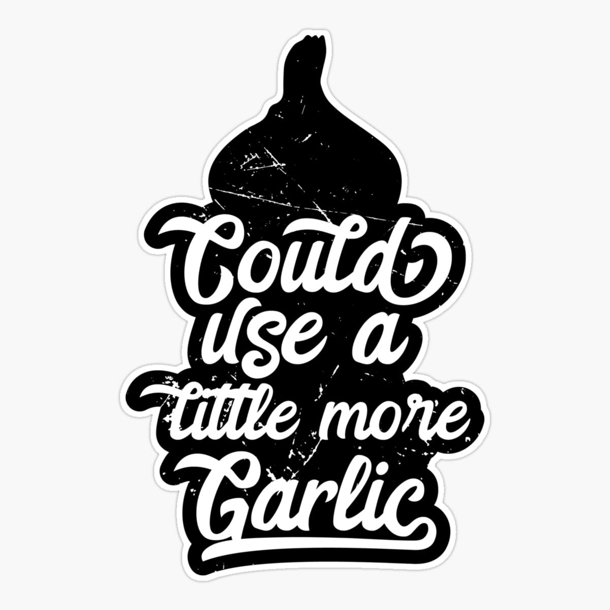 Maneki Better With Garlic Sticker, Phone Decal Water Bottle Stickers ...