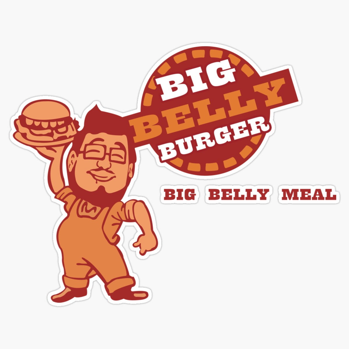 Maneki Big Belly Burger - Blue Beetle Er, Phone Decal Water Bottle Stickers Car Decals, Funny ...