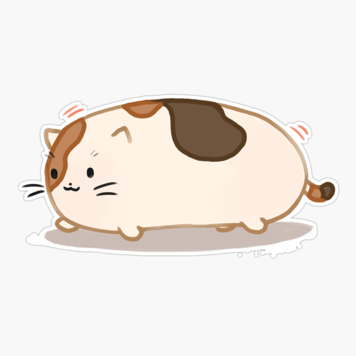 Maneki Big Cat Sticker, Phone Decal Water Bottle Stickers Car Decals ...