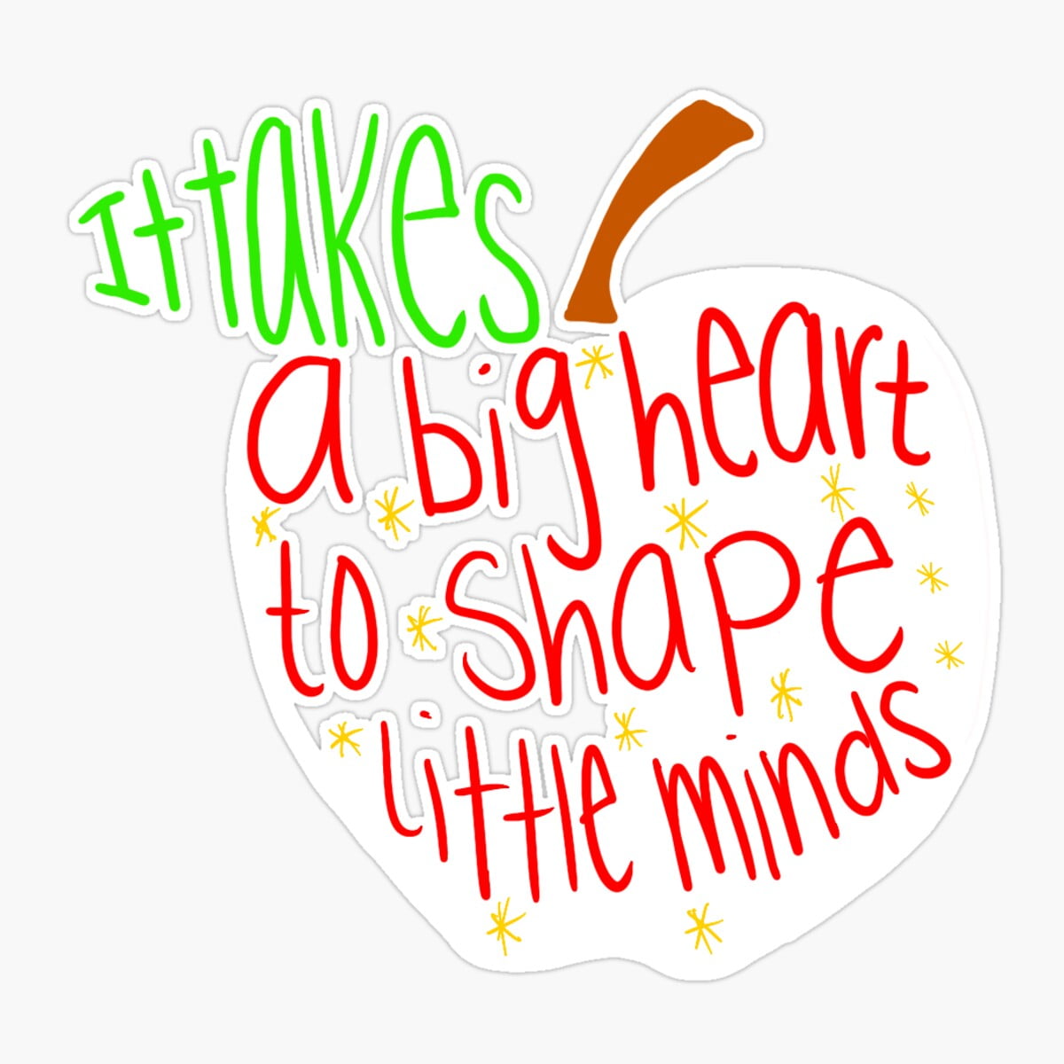 Maneki Big Heart To Shape Little Minds Er, Phone Decal Water Bottle ...