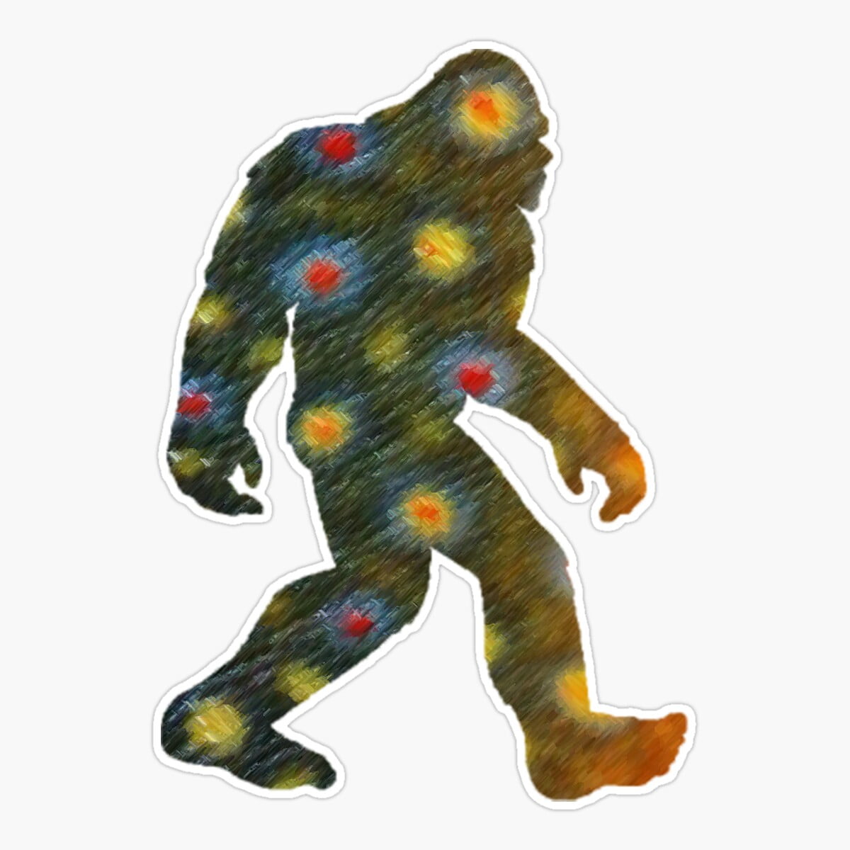 Maneki Bigoot - Brook Trout Er, Phone Decal Water Bottle Stickers Car ...