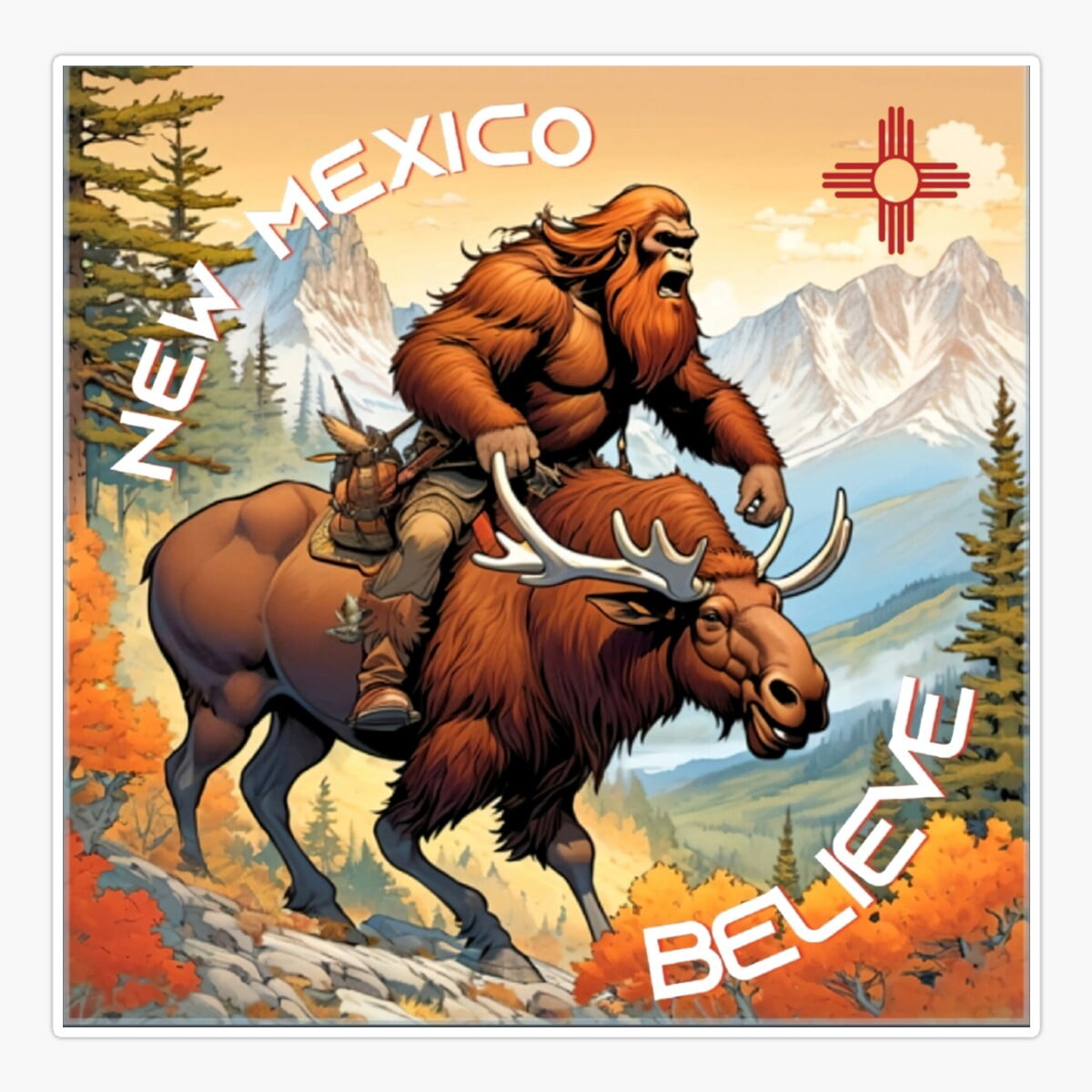 Maneki Bigoot Rides The Inamous Marty Moose In The Sangre De Cristo ...