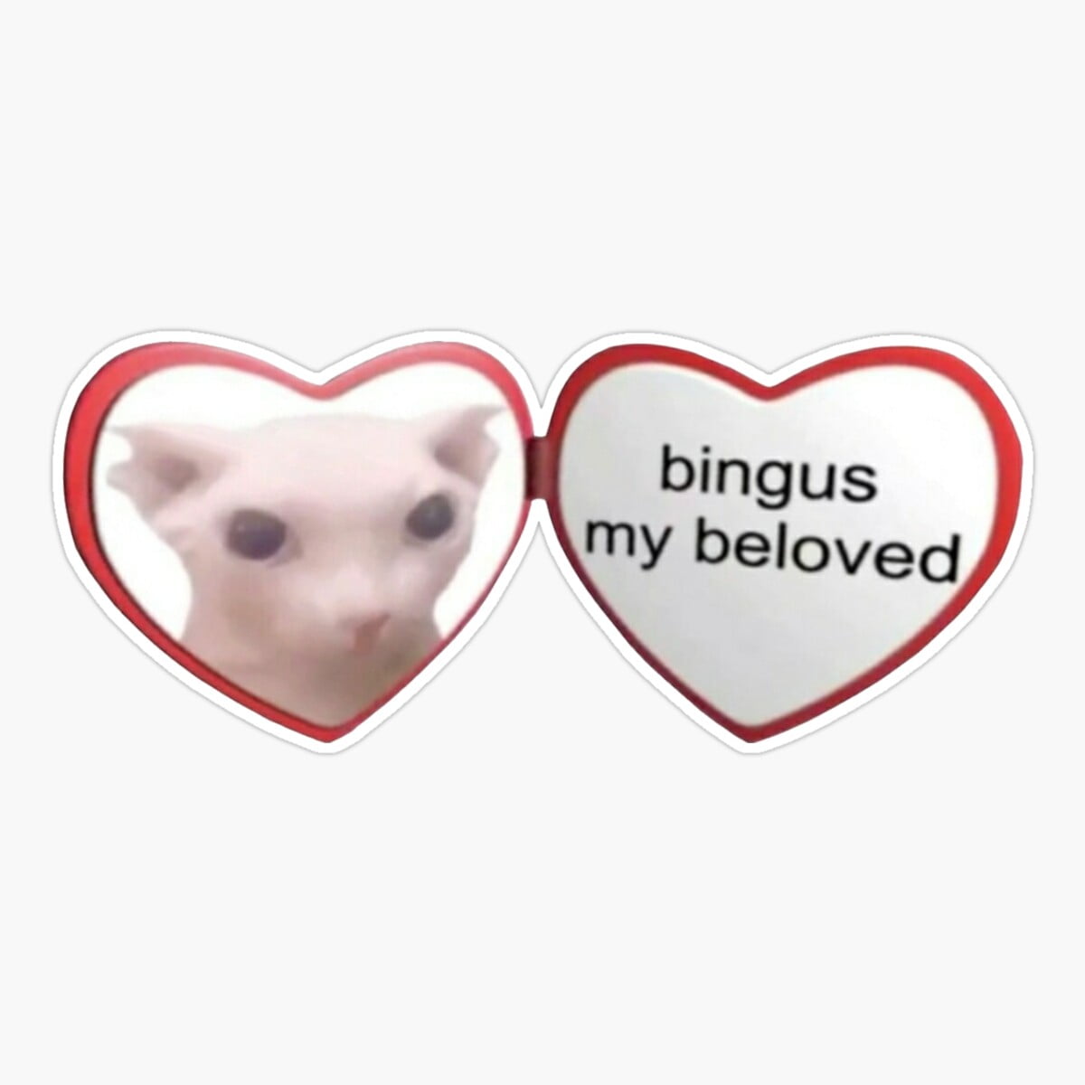 Maneki Bingus My Beloved Sticker, Phone Decal Water Bottle Stickers Car ...