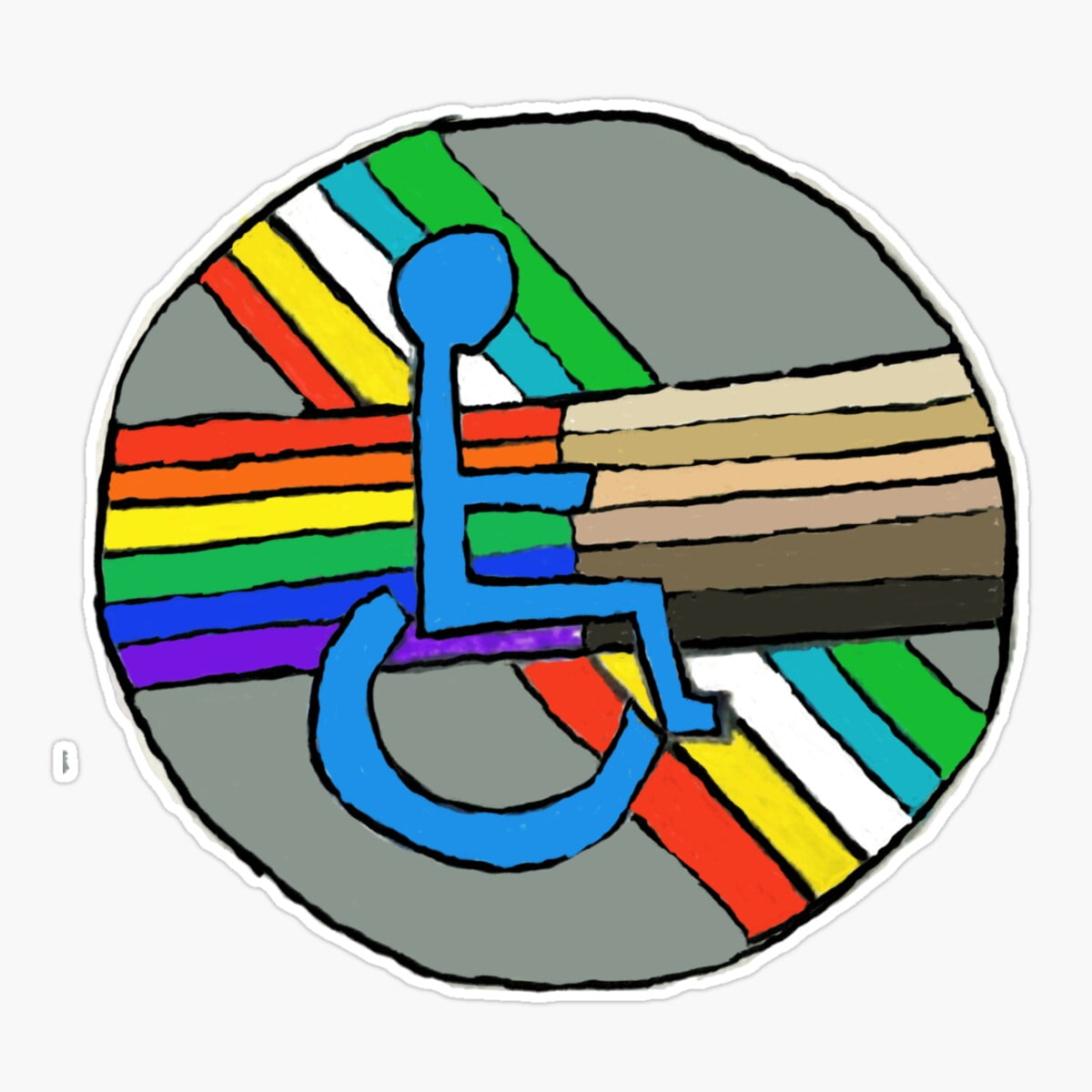 Maneki Bipoc 2S+ Disability Inclusive Er, Phone Decal Water Bottle ...