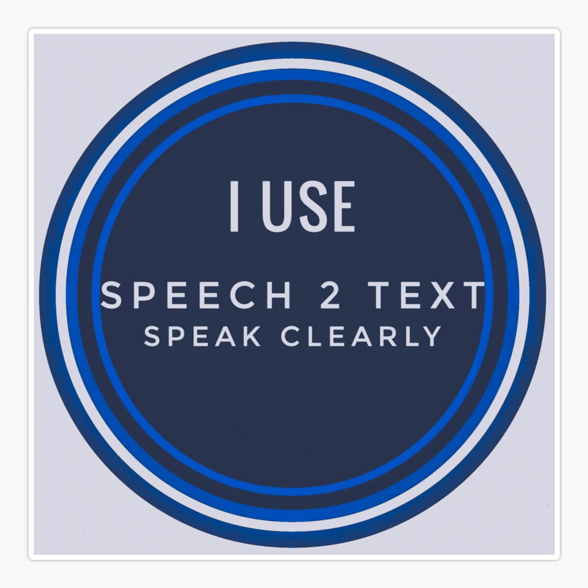 Maneki Black And Blue I Use Speech 2 Text Speak Clearly Disability ...