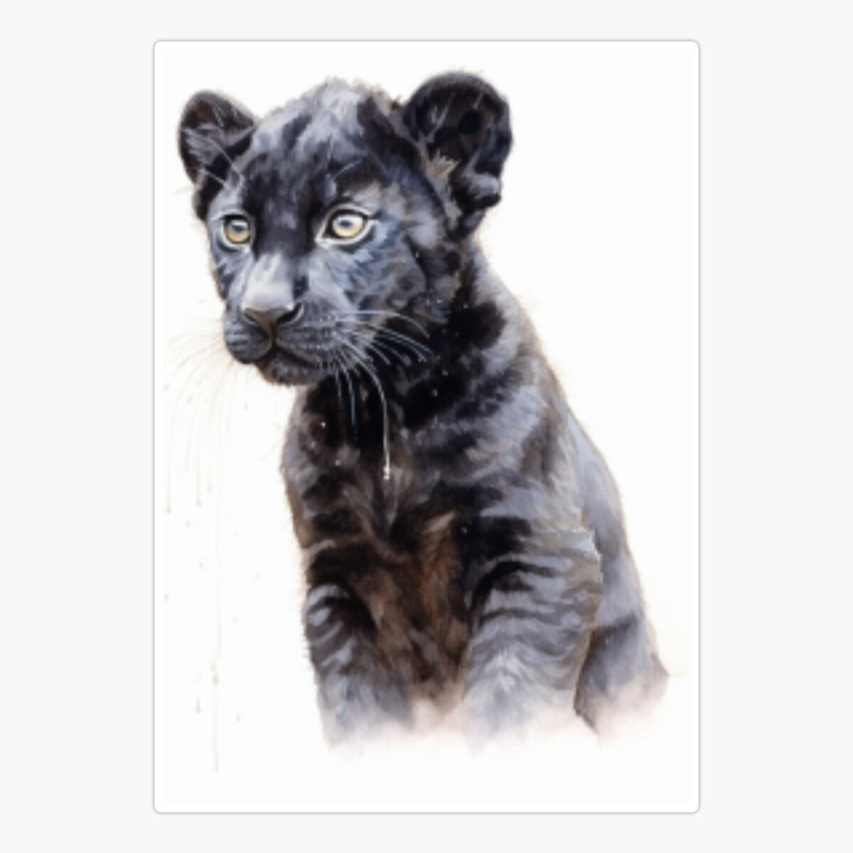 Maneki Black Panther Er, Phone Decal Water Bottle Stickers Car Decals ...