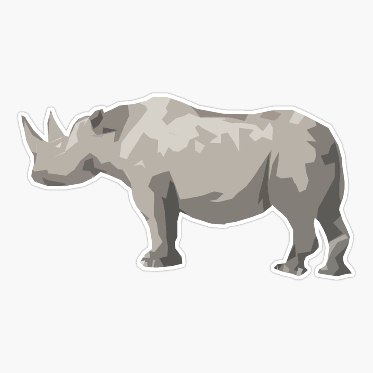 Maneki Black Rhino Er, Phone Decal Water Bottle Stickers Car Decals ...