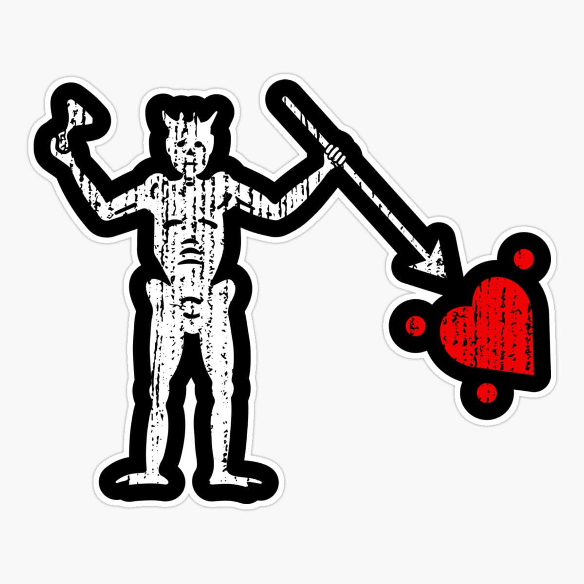 Maneki Blackbeard Pirate Flag Sticker, Phone Decal Water Bottle ...