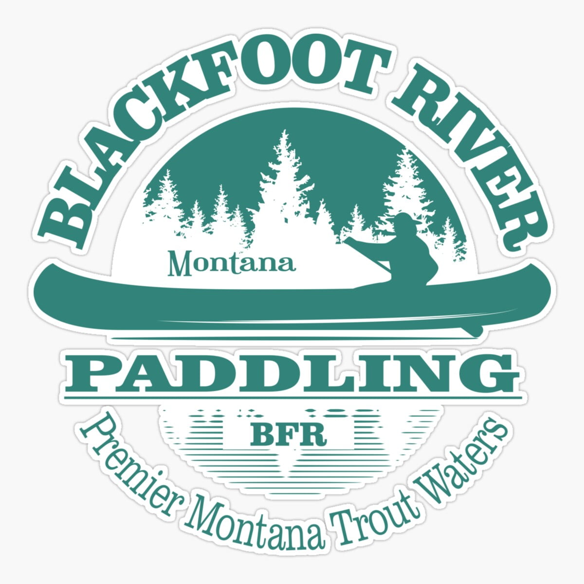 Maneki Blackoot River (Ct) Er, Phone Decal Water Bottle Stickers Car ...