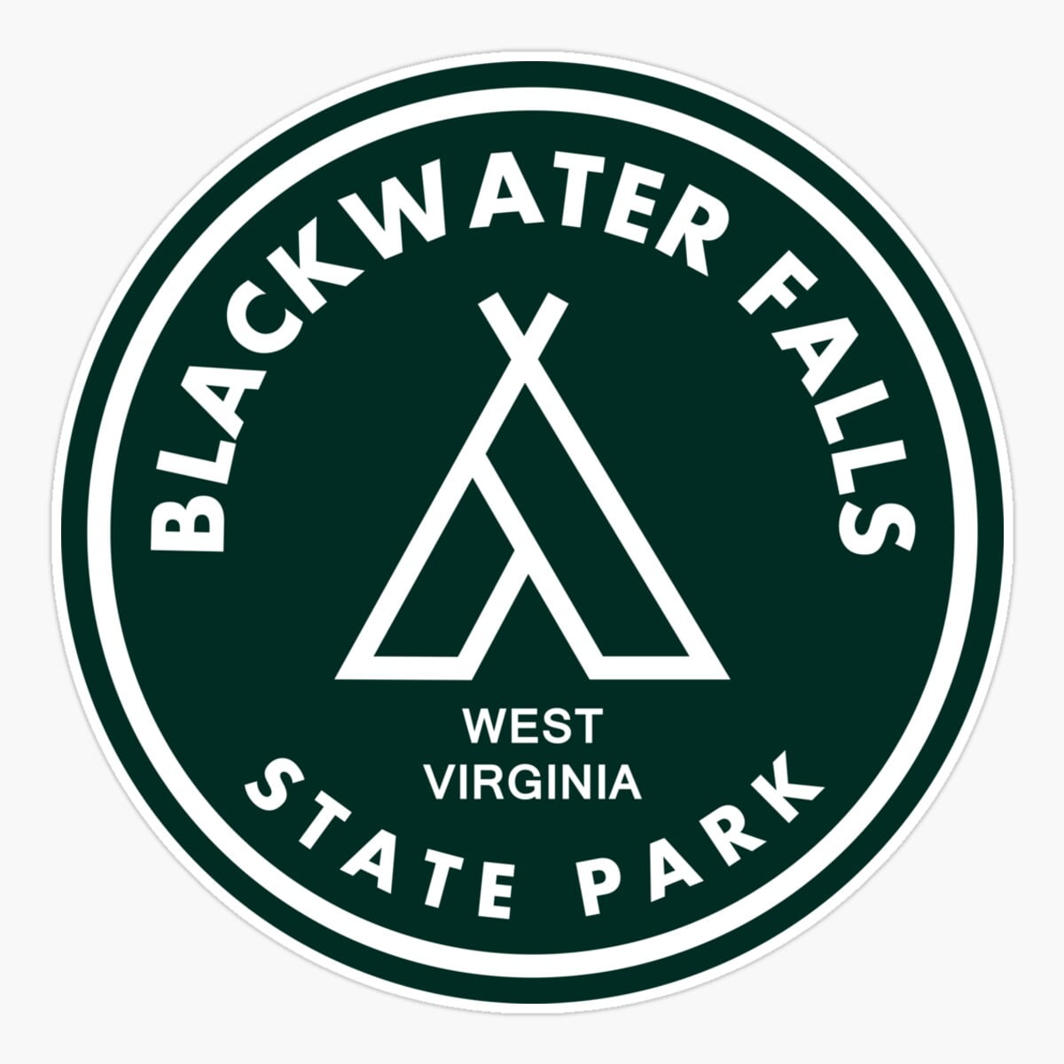 Maneki Blackwater Alls State Park West Virginia Tent Er, Phone Decal ...