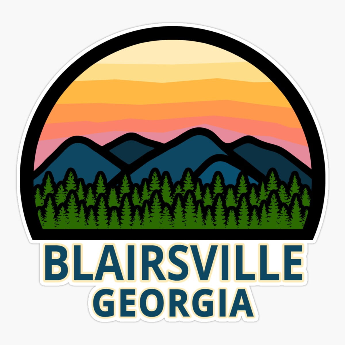 Maneki Blairsville Georgia Mountain Scene Er, Phone Decal Water Bottle ...
