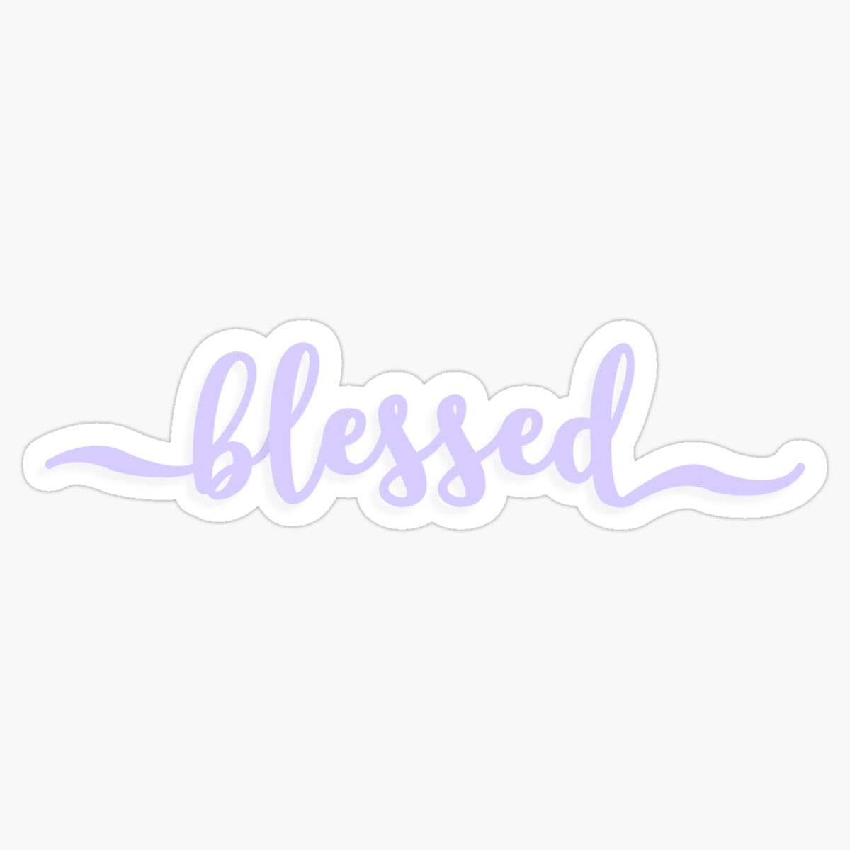 Maneki Blessed Cursive Script Design In Lavender / Purple Er, Phone ...