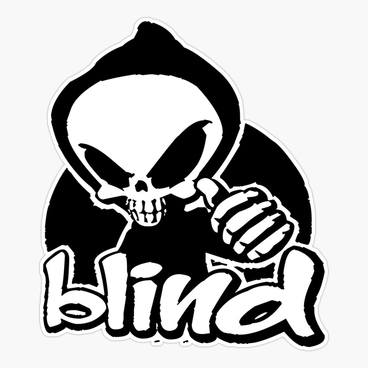 Maneki Blind Skeleton. Er, Phone Decal Water Bottle Stickers Car Decals ...