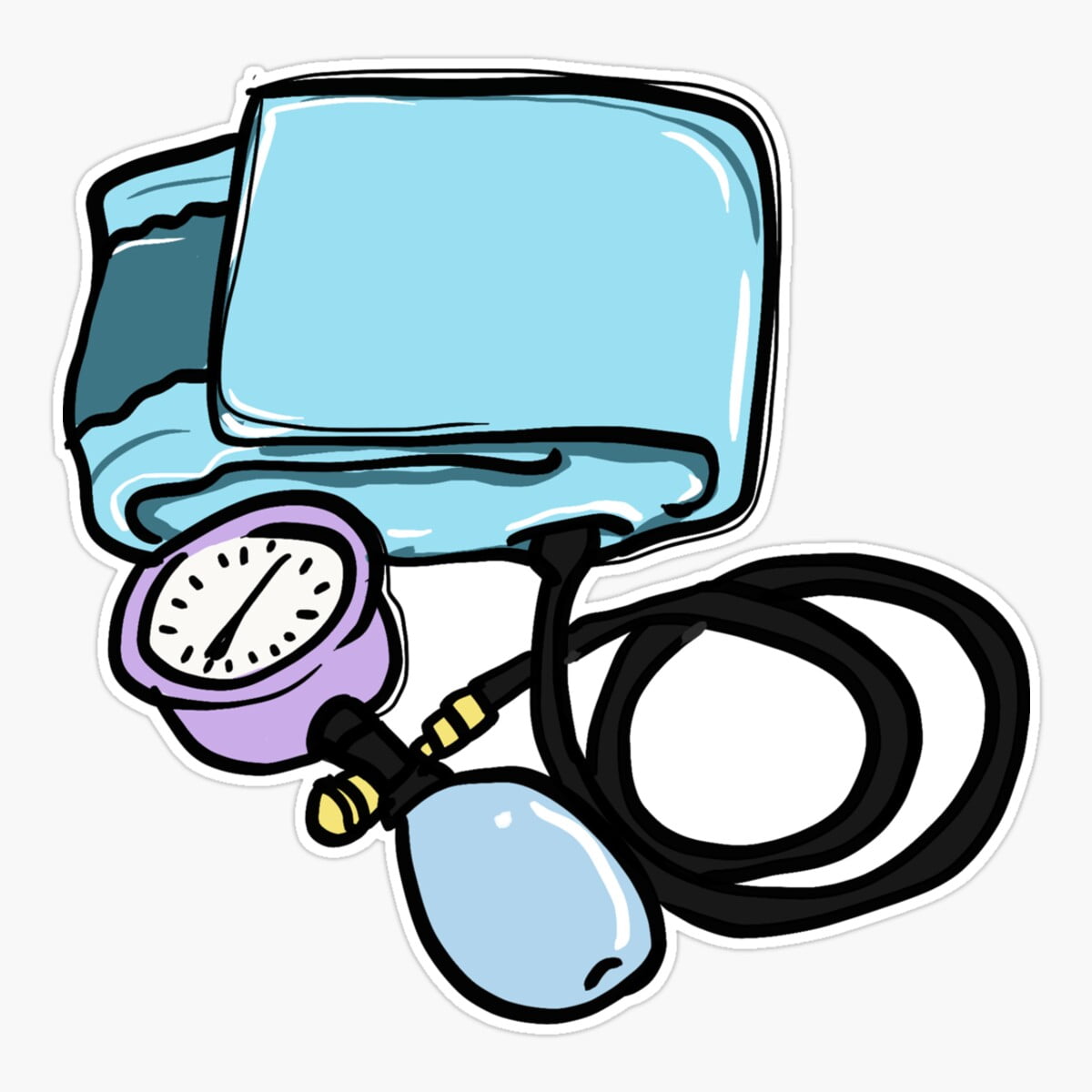 Maneki Blood Pressure Cuff Er, Phone Decal Water Bottle Stickers Car ...