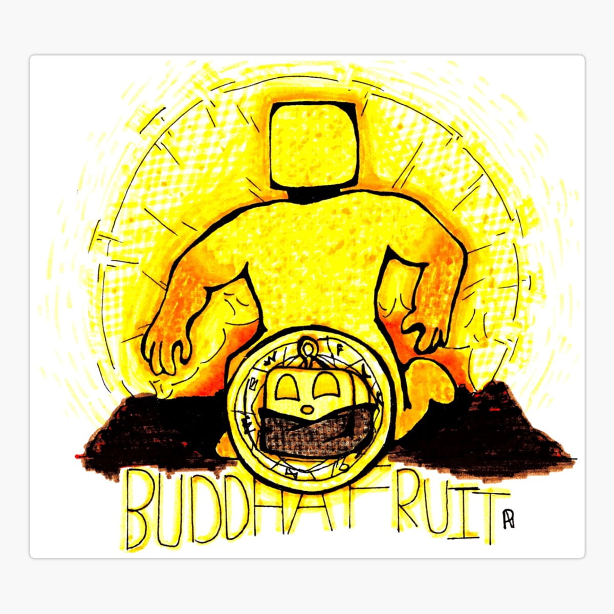 Maneki Blox Fruits: Buddha Fruit (Boiz 1) Er, Phone Decal Water Bottle ...