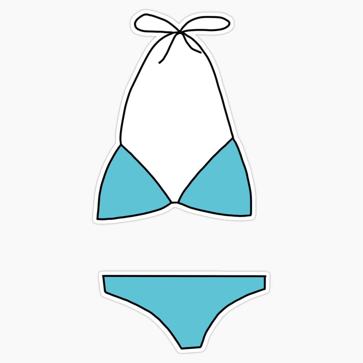 Maneki Blue Bathing Suit Er, Phone Decal Water Bottle Stickers Car ...