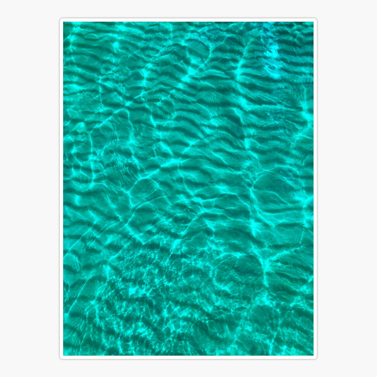 Maneki Blue Beach Ripples Ocean Gul Sand Sticker, Phone Decal Water ...