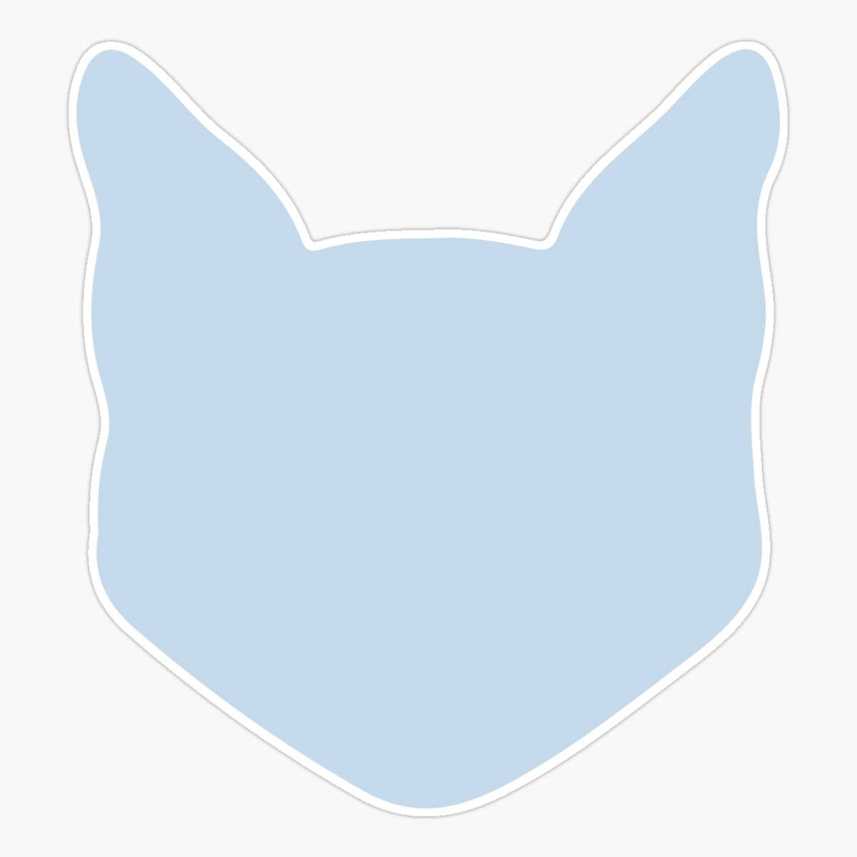 Maneki Blue Cat Head Sticker, Phone Decal Water Bottle Stickers Car ...