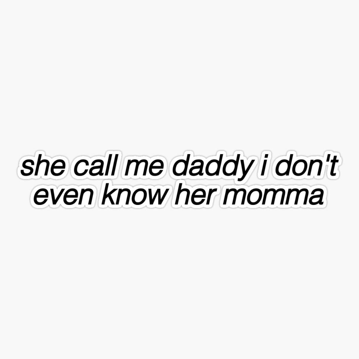 Maneki Blue Face Call Me Daddy Er, Phone Decal Water Bottle Stickers ...