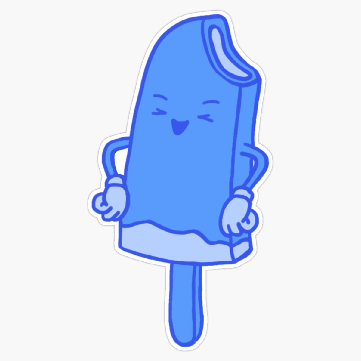 Maneki Blue Popsicle Er, Phone Decal Water Bottle Stickers Car Decals ...