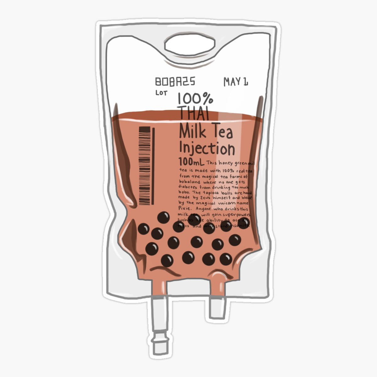 Maneki Boba Iv - Thai Tea Er, Phone Decal Water Bottle Stickers Car ...