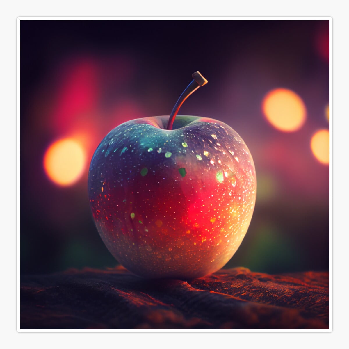 Maneki Bokeh Style Apple Er, Phone Decal Water Bottle Stickers Car Decals, Funny Birthday Gift ...