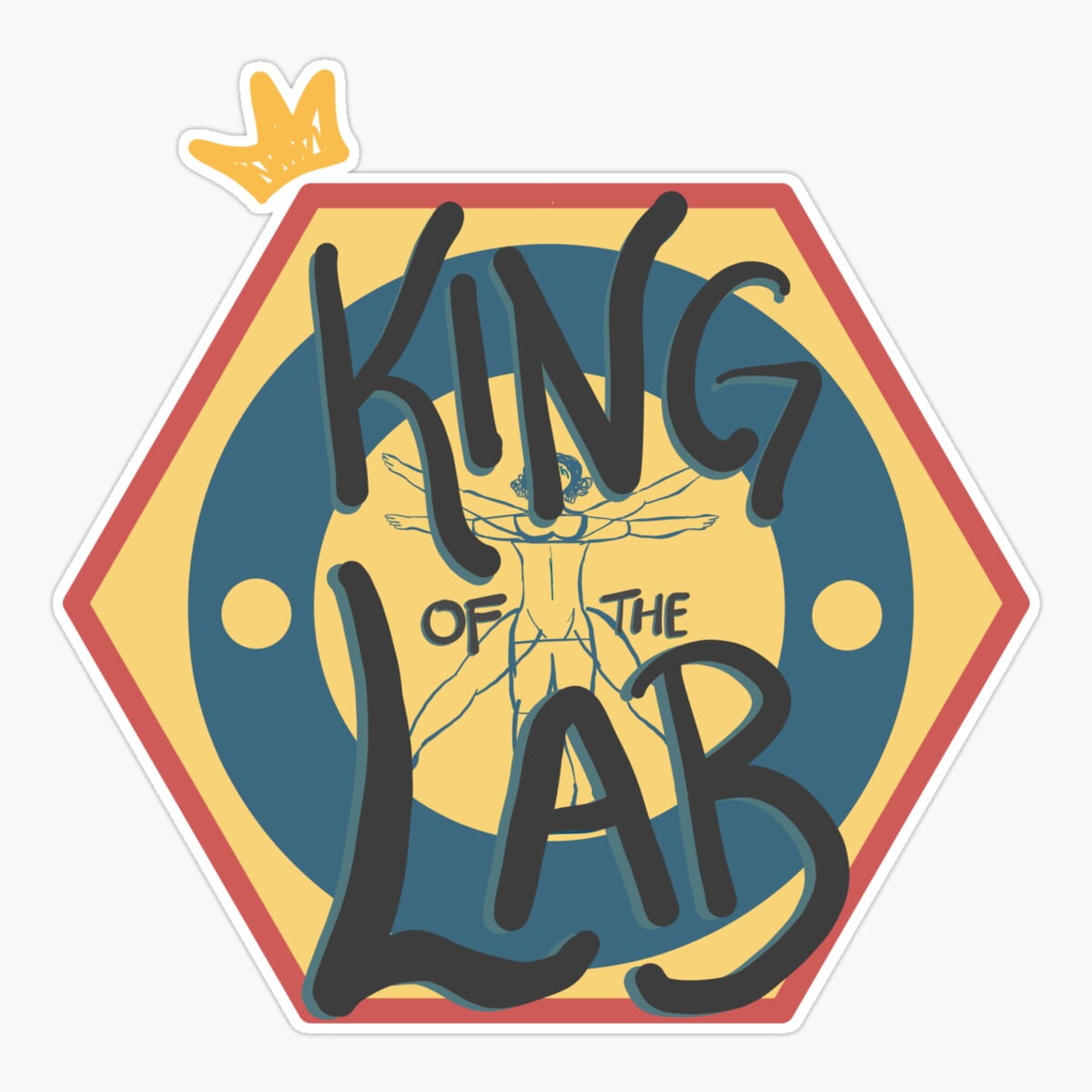 Maneki Bones: King Of The Lab Er, Phone Decal Water Bottle Stickers Car ...