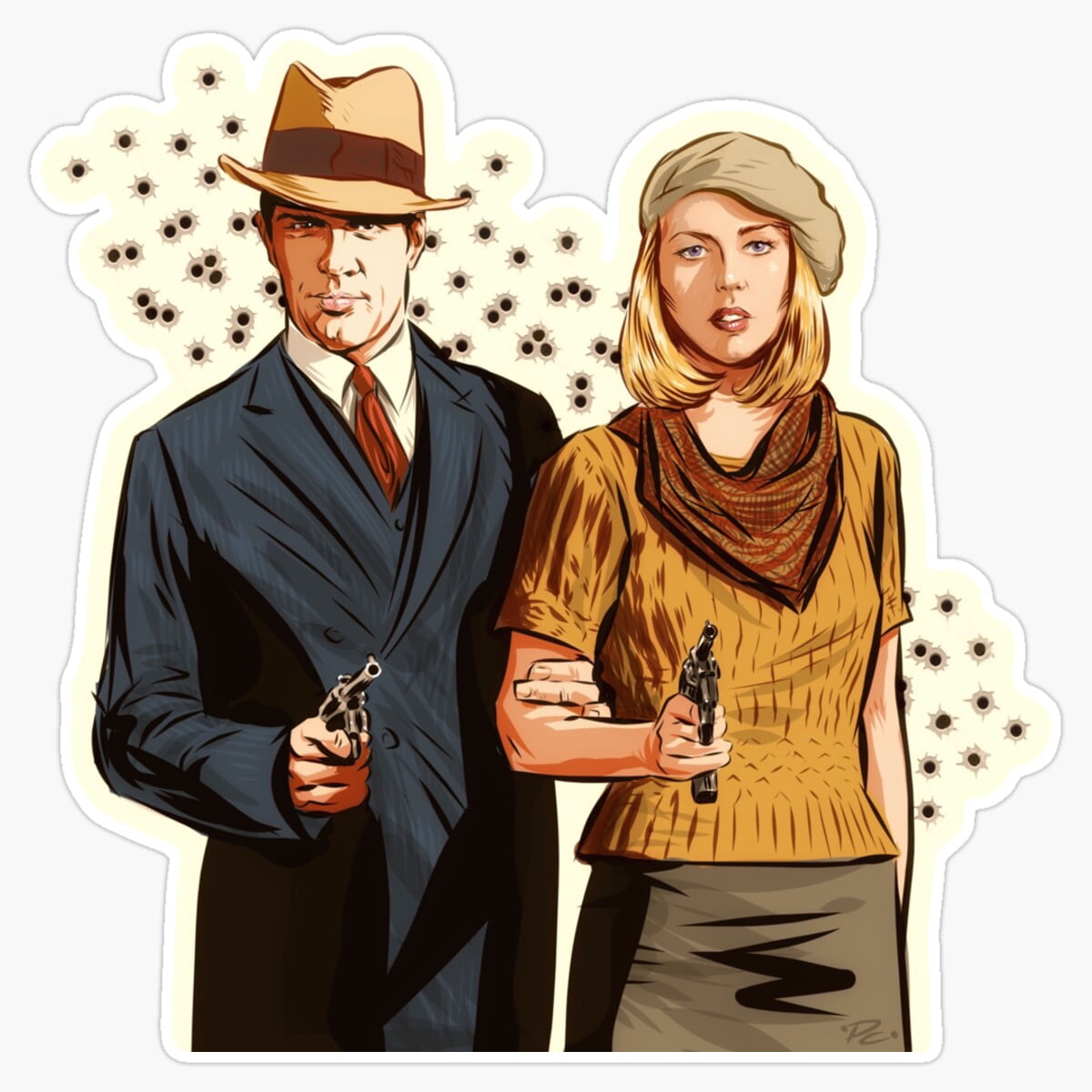 Maneki Bonnie And Clyde - An Illustration By Paul Cemmick Er, Phone ...