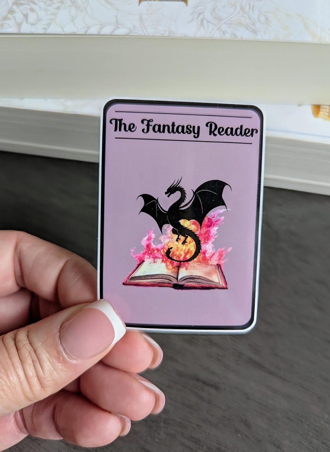 Maneki Book Related Ers- The Fantasy Reader, Kindle Ers, Laptop Ers, Phone Decal Water Bottle ...