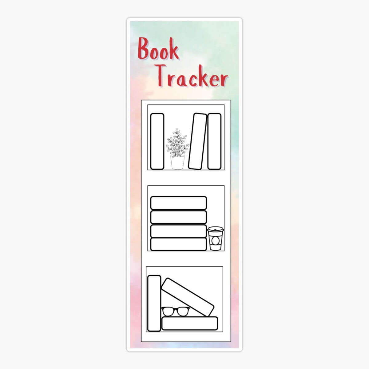 Maneki Book Tracking Library Sticker, Phone Decal Water Bottle Stickers ...