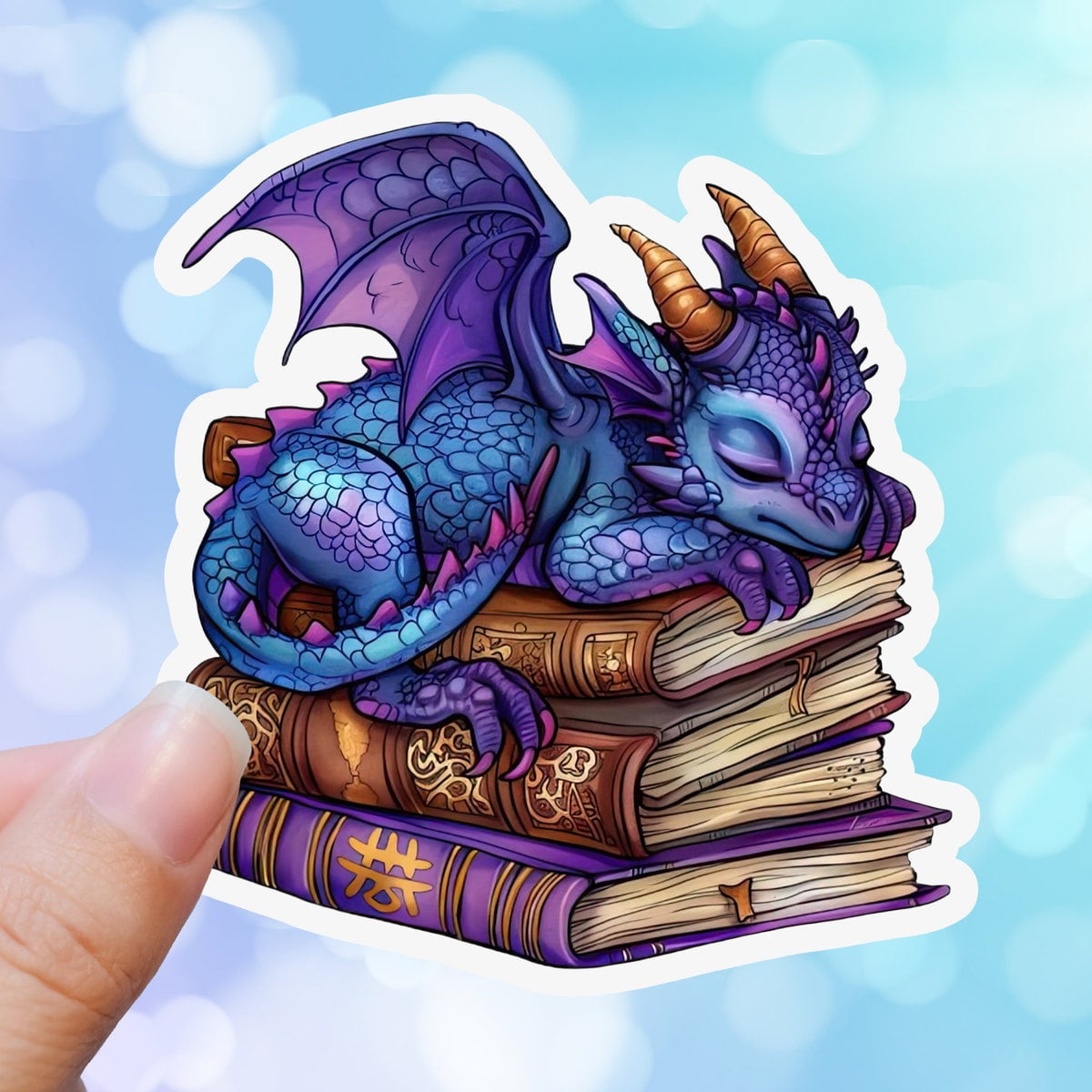 Maneki Bookish Dragon Sticker, Sgaeyl Dragon Decal, Fourth Wing ...