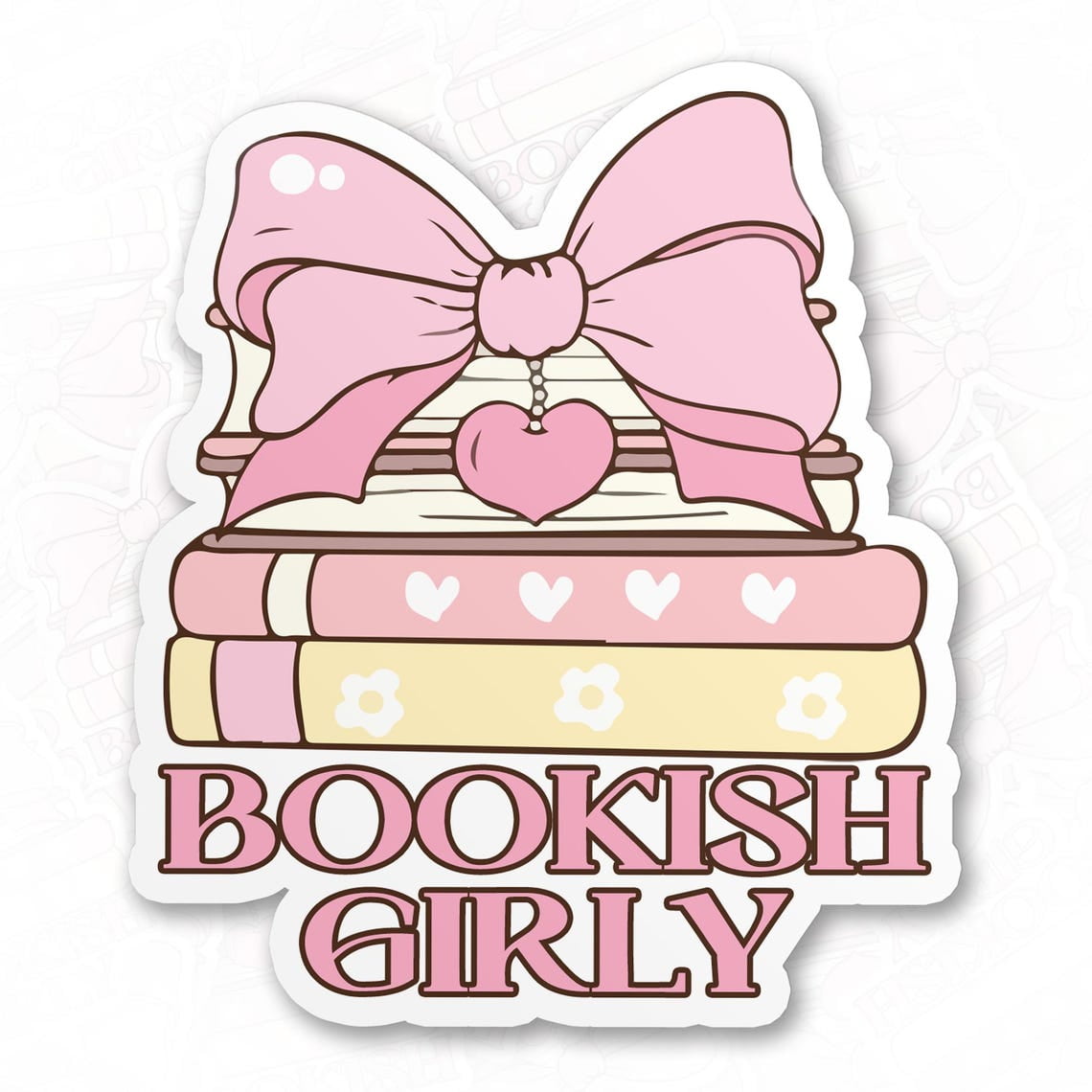 Maneki Bookish Girly Er, Pink Bow Coquette, Reader Lover, Romance Book ...