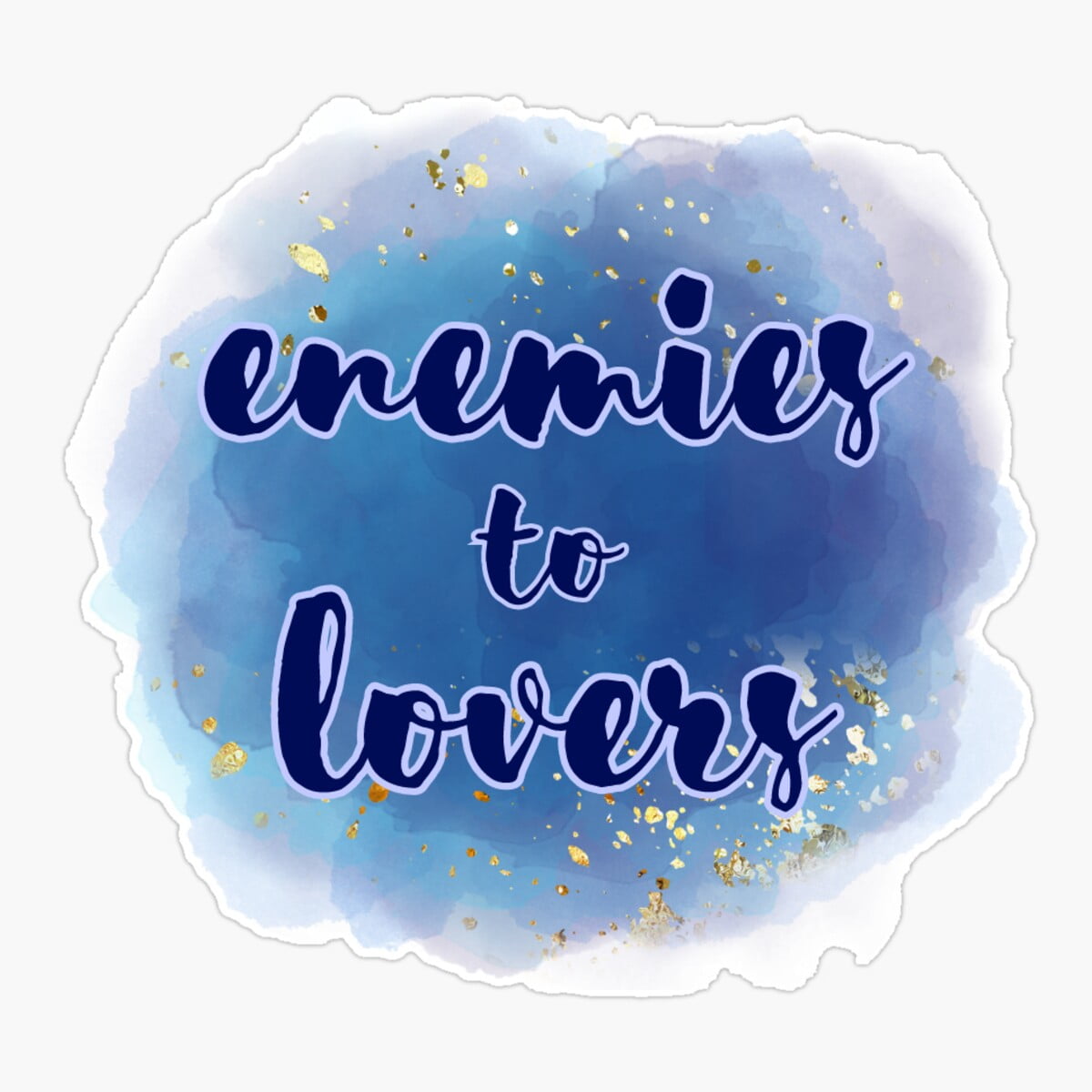 Maneki Bookish Tropes Enemies To Lovers Trope Sticker, Phone Decal ...