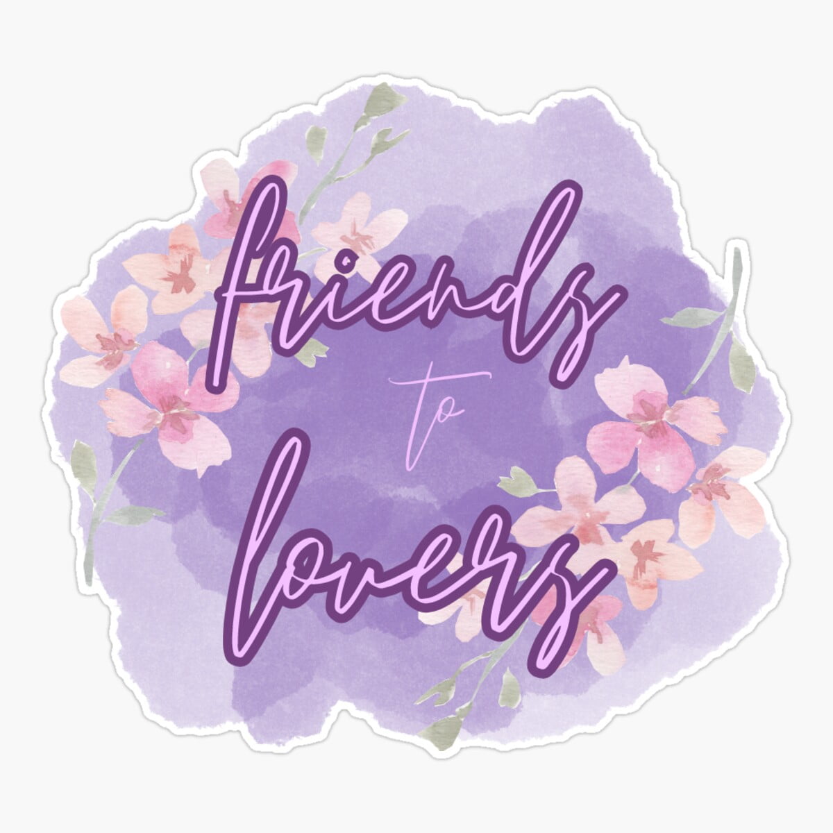 Maneki Bookish Tropes Riends To Lovers Trope Sticker, Phone Decal Water ...